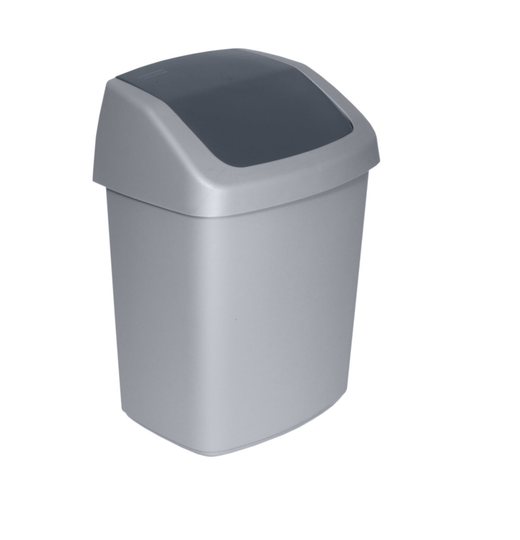 Anthracite silver waste bin 15 litres – Mega Hardware